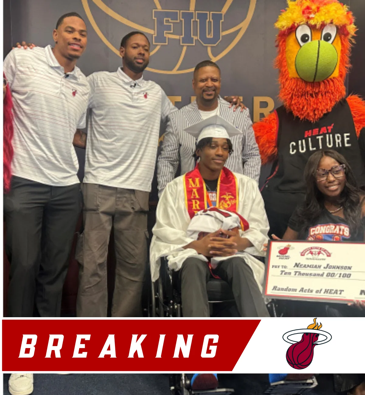 BREAKING: Miami Heat Players Surprise a Paralyzed Teen at His ...