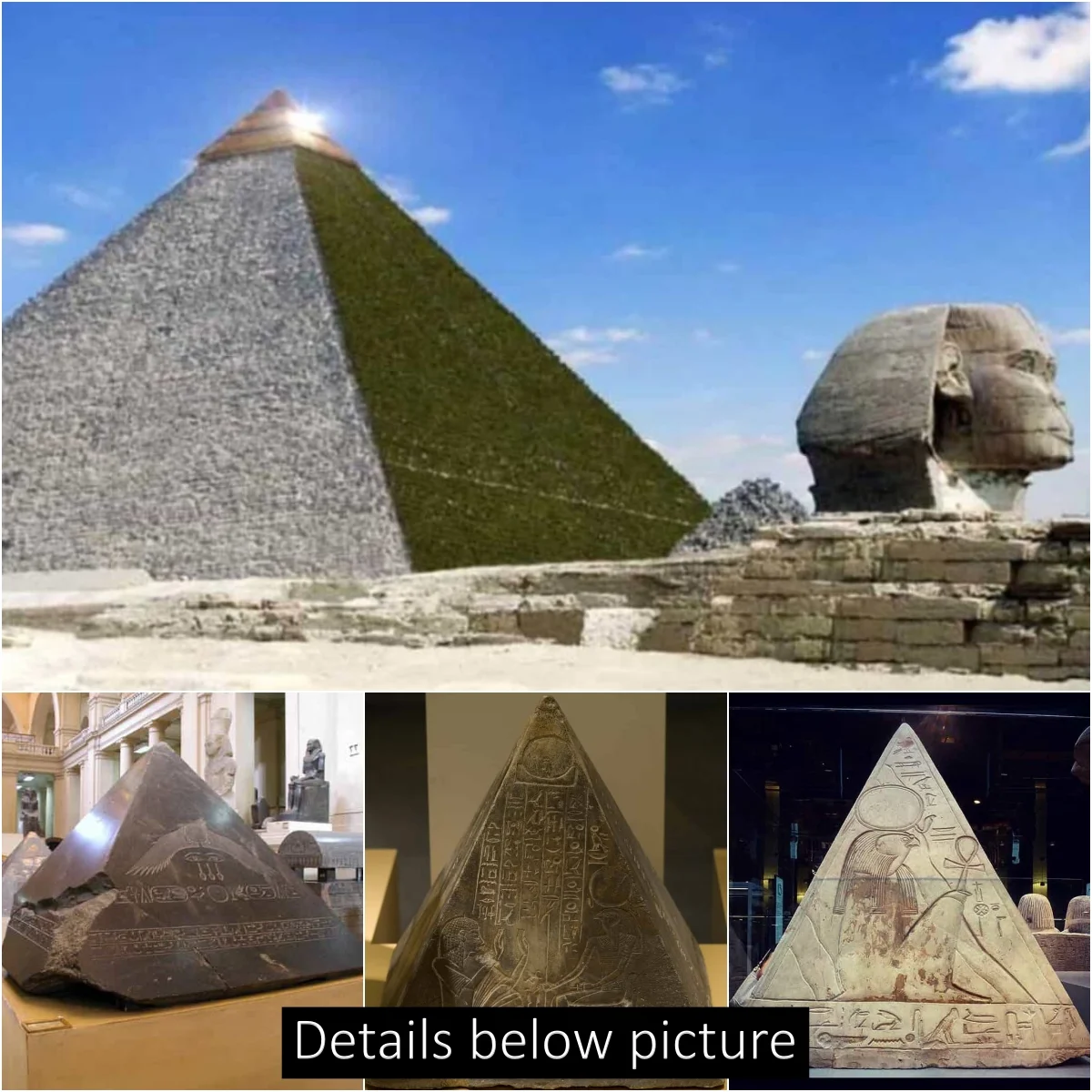 Pyramidion, the sacred stone that crowned the Egyptian pyramids and ...